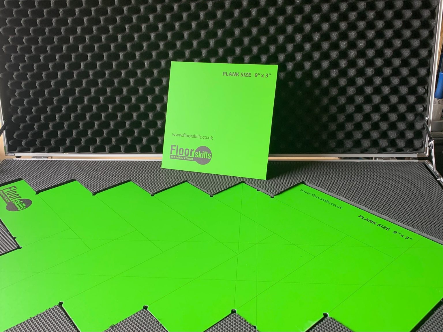 FloorSkills Herringbone Set-Up and Scribing Plate. 9″x3″ GREEN | Trade ...